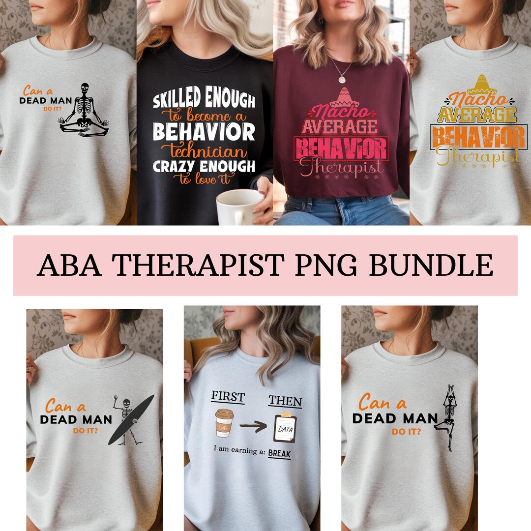 Funny ABA Therapist Png Bundle | RBT & BCBA Quotes (digital Download ...