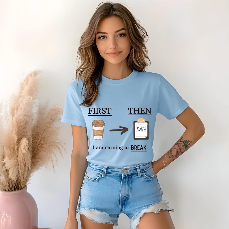 ABA SVG/PNG - First Data, Then Coffee - Digital File for T-shirts, Mugs ...