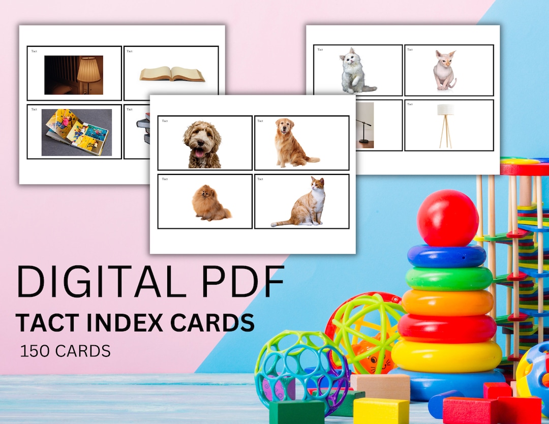 Digital ABA Therapy Material Cards for Tacting Level 1 and 2 Milestones ...