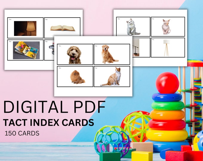 Digital ABA Therapy Material Cards for Tacting Level 1 and 2 Milestones ...