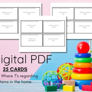 ABA Therapy Material Cards for Home Activities | ABLLS-H13 | 25 Pre ...