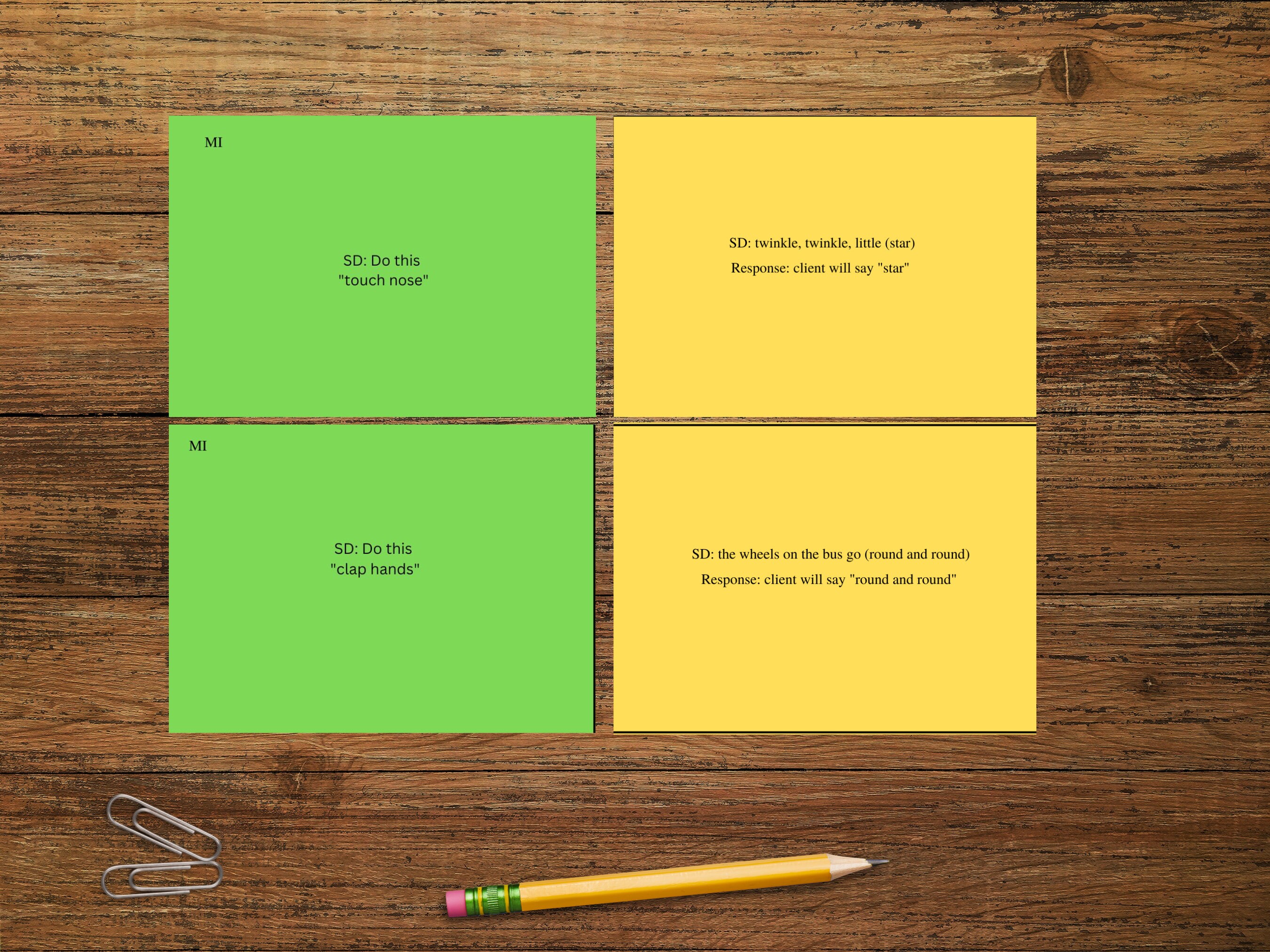 Digital ABA Therapy Material Cards for Motor Imitation Level 1 and 2.7 ...