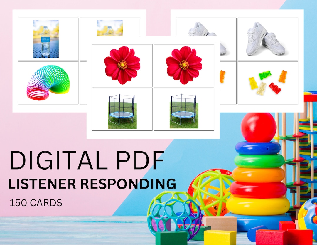Digital ABA Therapy Material Cards for Listener Responding Levels 1 and ...