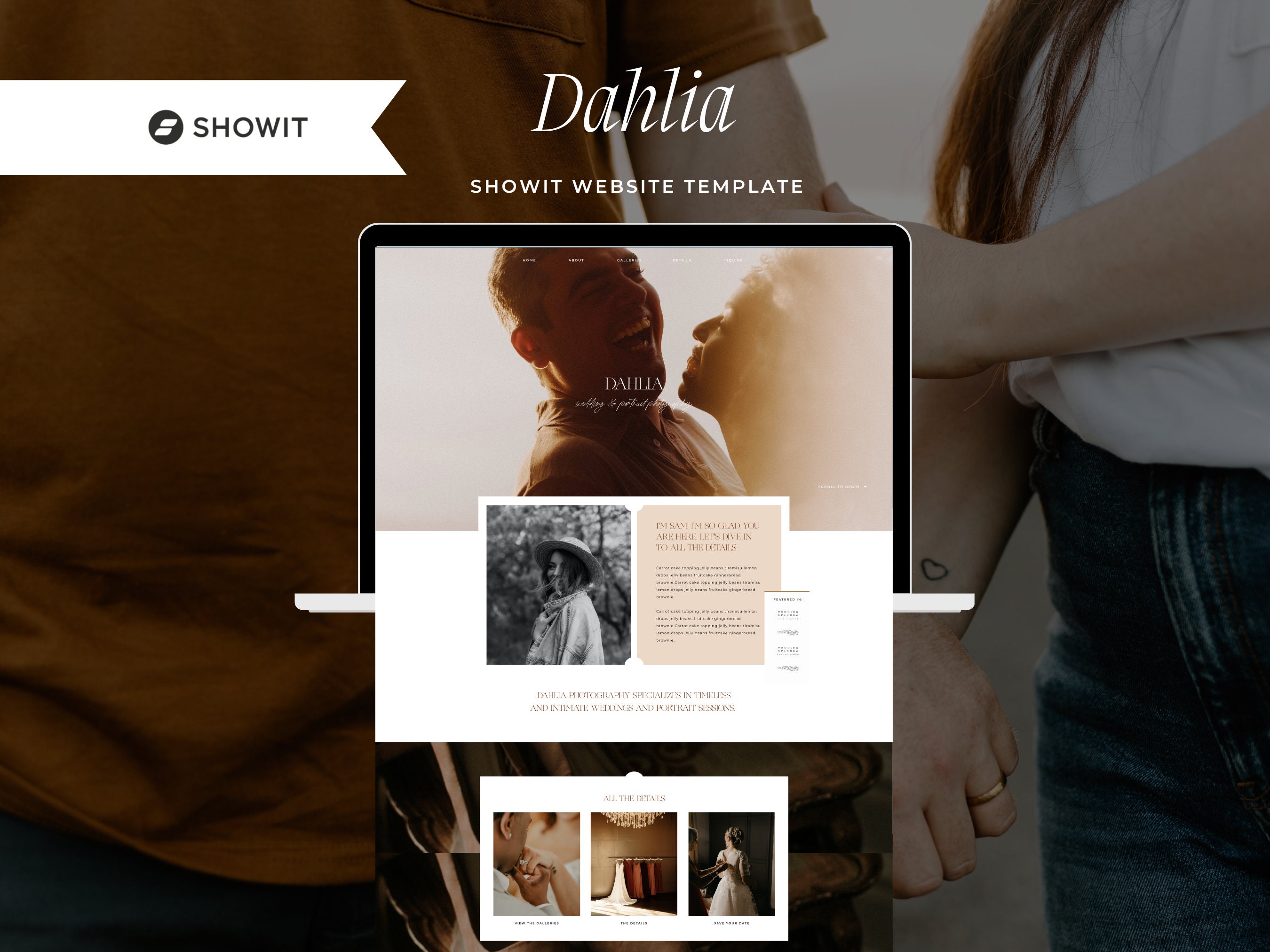 Mini Website Showit Website Template Photographer Website - Etsy