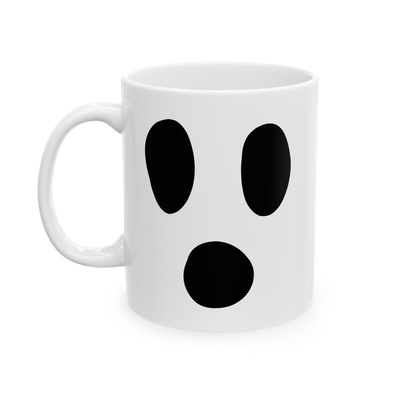 Ghost Face Mug, Spooky Coffee Cup, Scary Ghost Mug, Haunted Brew, Funny ...