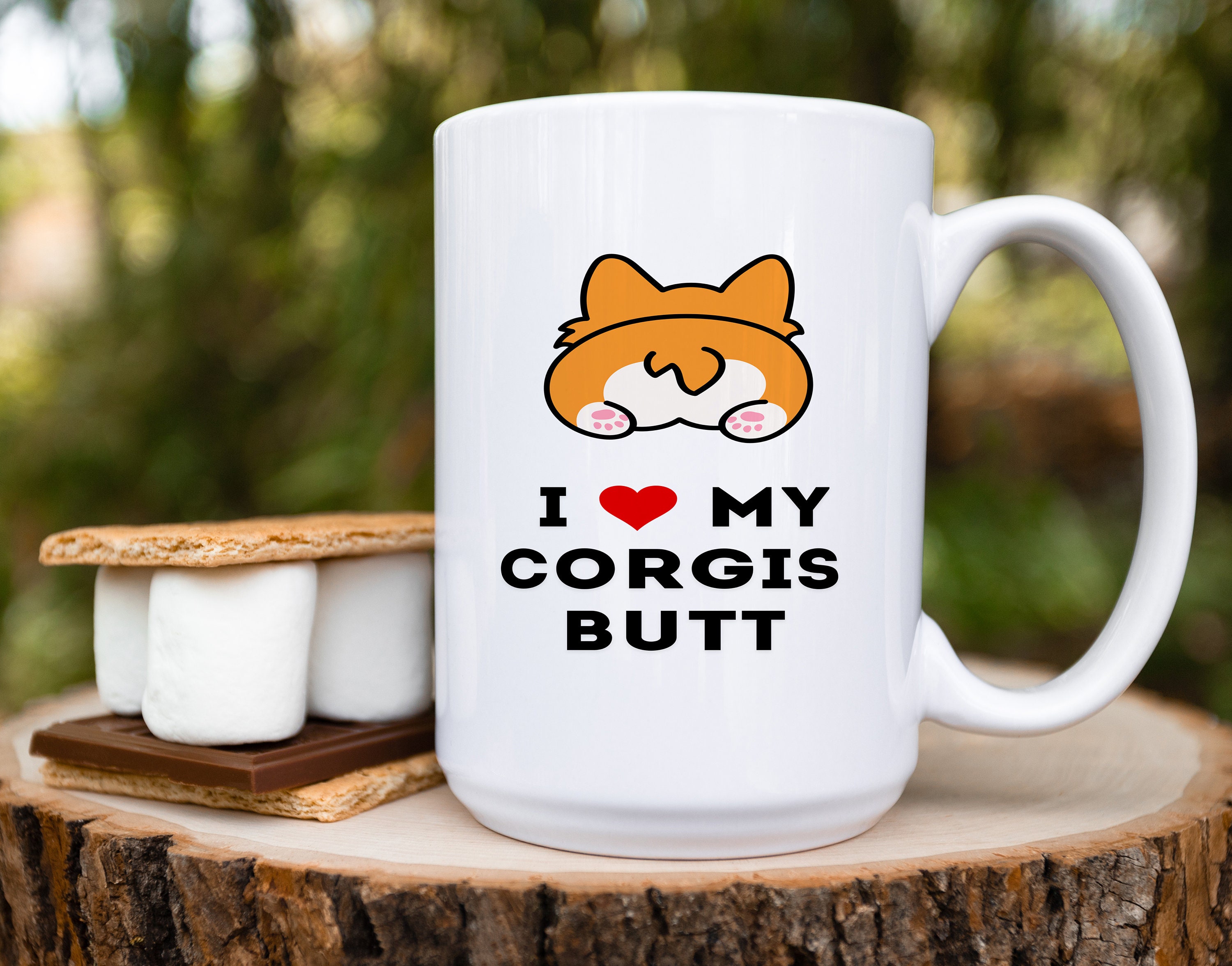 Adorable Corgi Love: Handcrafted Item for Corgi Lovers, Cute Corgi Gift ...
