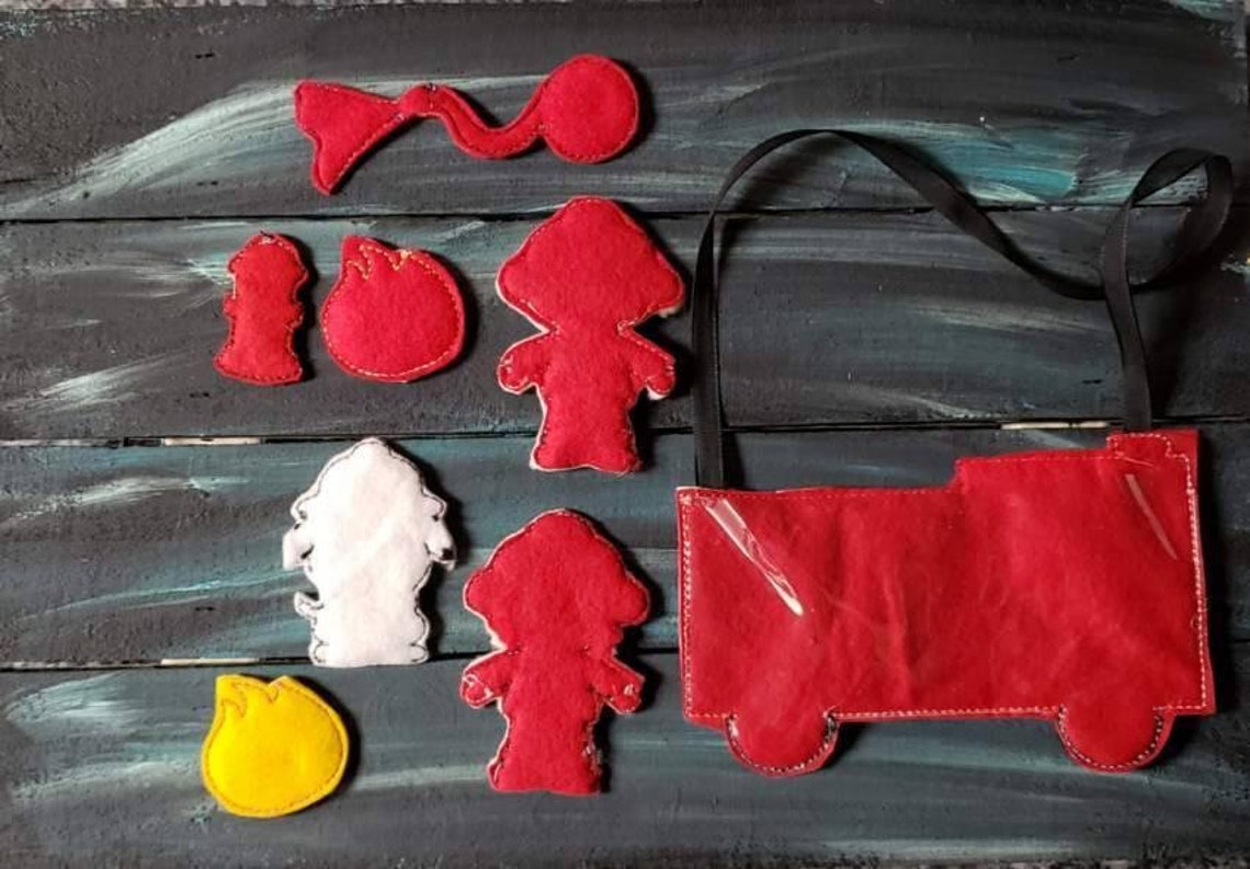 Firefighters Finger Puppets - Etsy