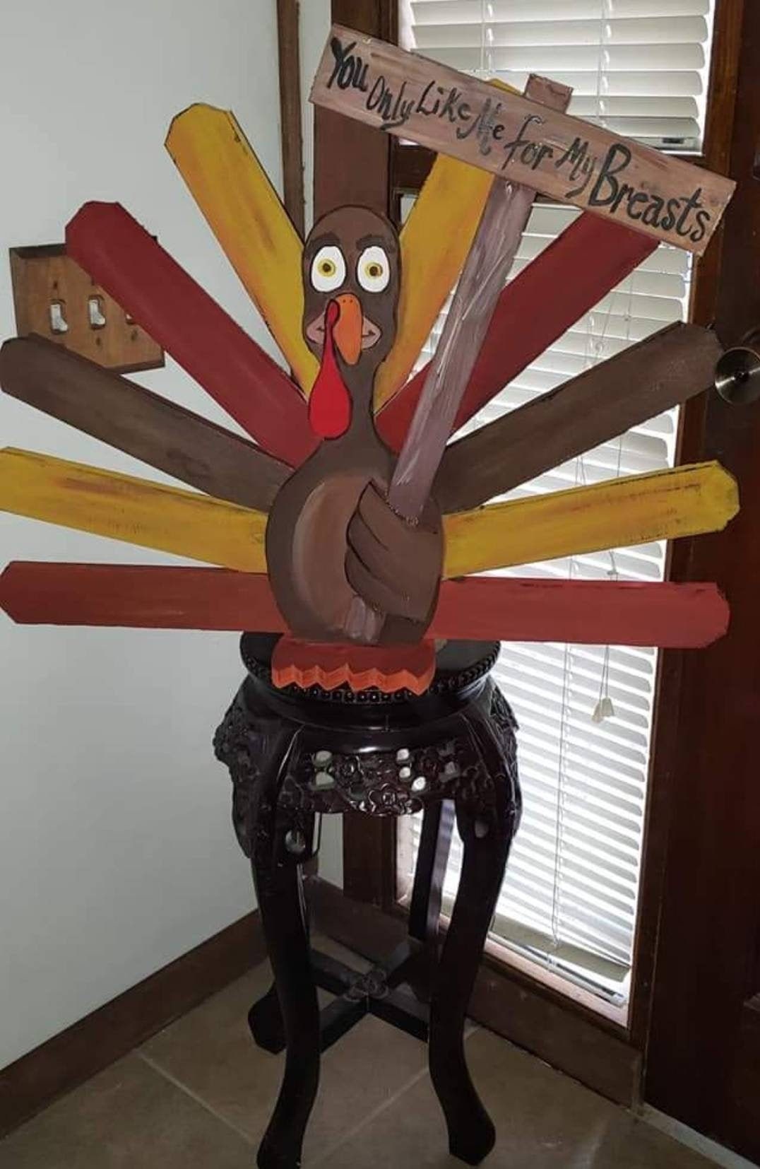 Turkey Yard Art /thanksgiving Home Decor/ Wooden Turkey Yard - Etsy