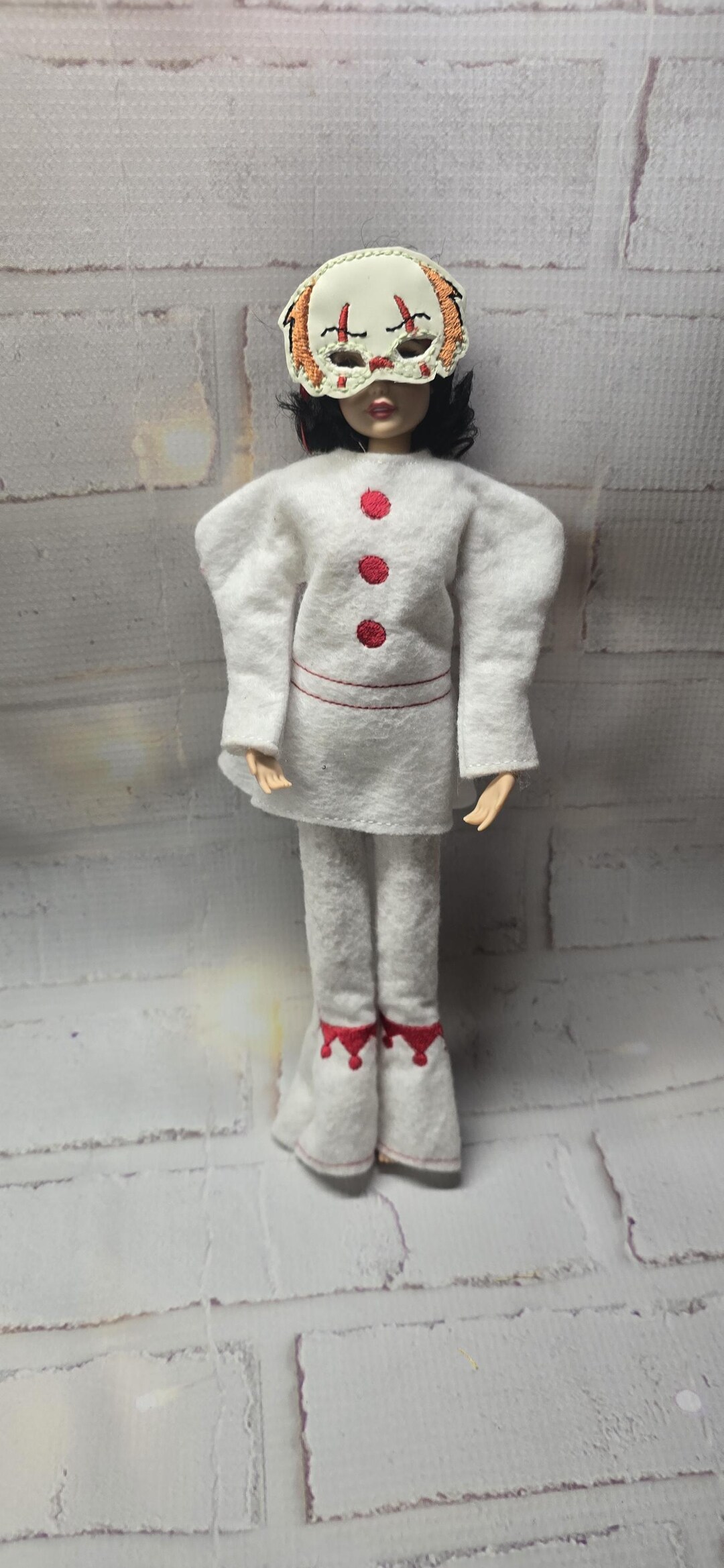 Adult Scary Clown Guy Elf Costumes/elf Accessories/ Elf Clothing/ Elf ...