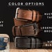 Personalized Leather Belt for Dad, Father’s Day Gift From Kids, Custom ...