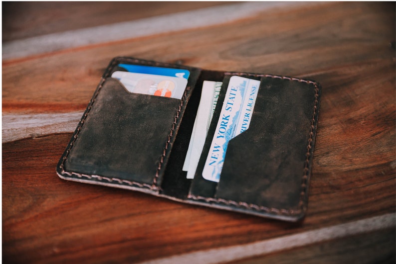 Handmade Slim Front Pocket Wallet the Wilder Slim Wallet - Etsy