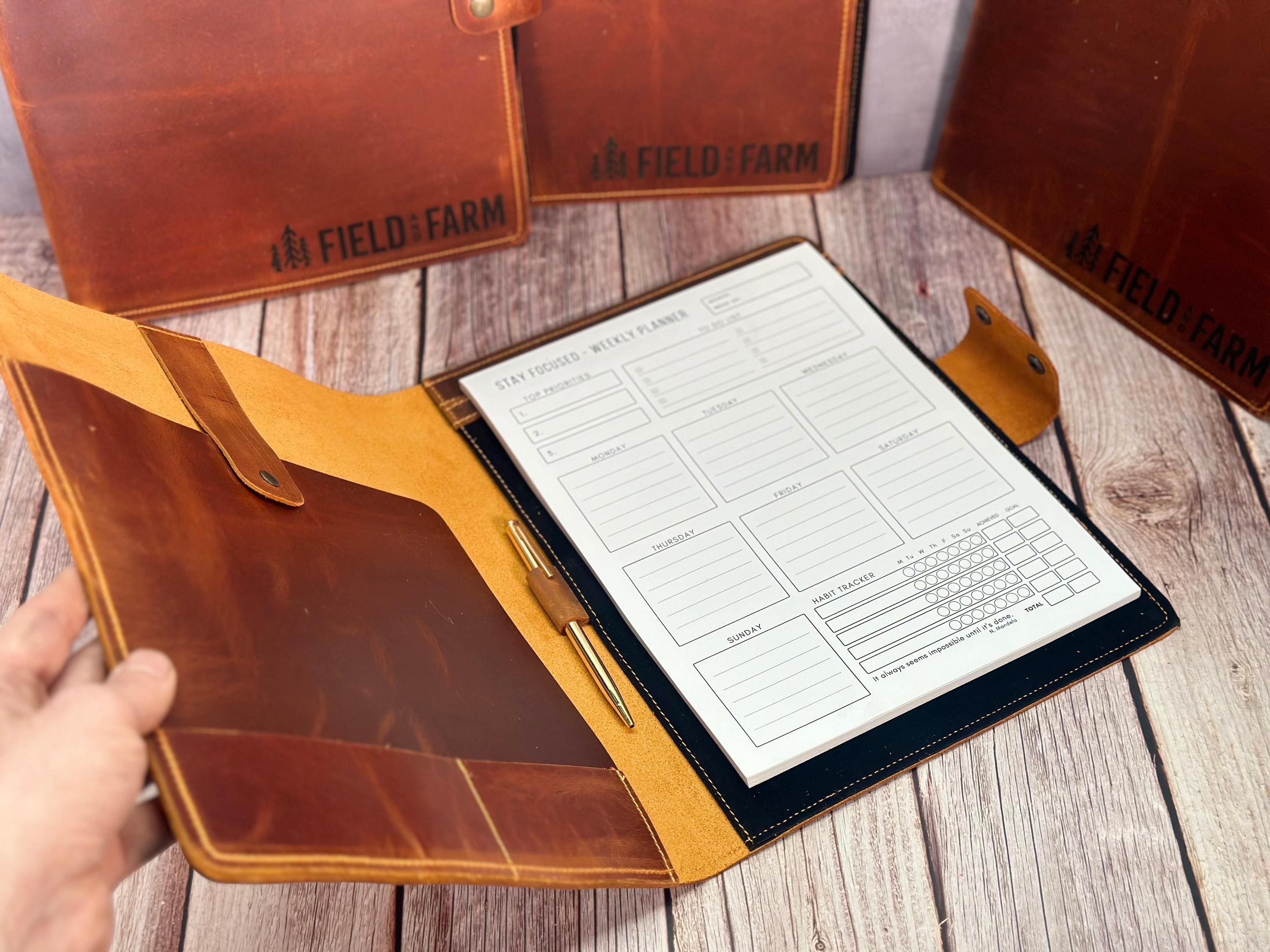Executive Leather Padfolio, Leather Portfolio for Men, Personalized ...