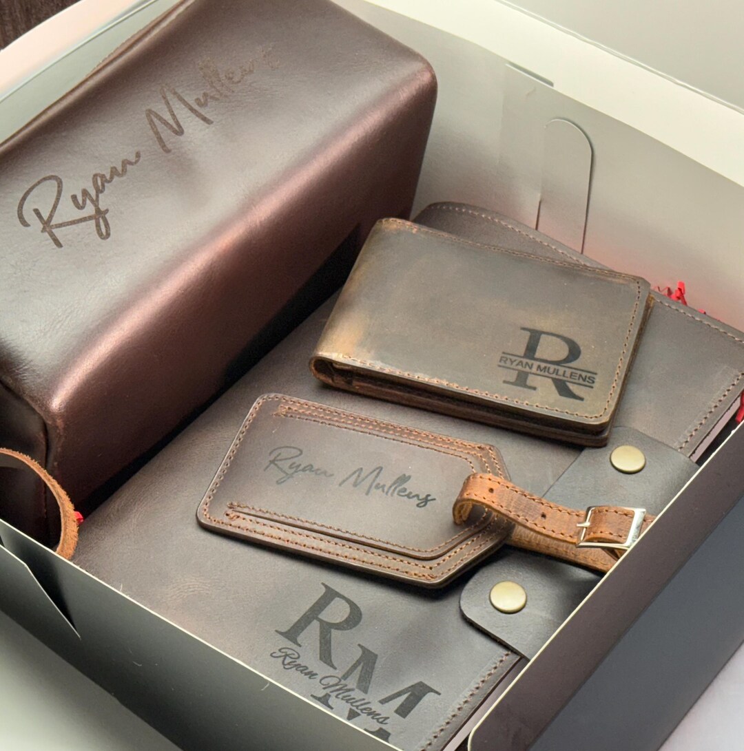 Personalized Swag Box, VIP Client Gift Set, Gift Box With Leather ...