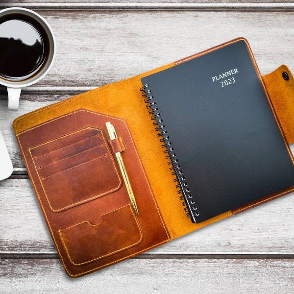 Leather Planner - Etsy
