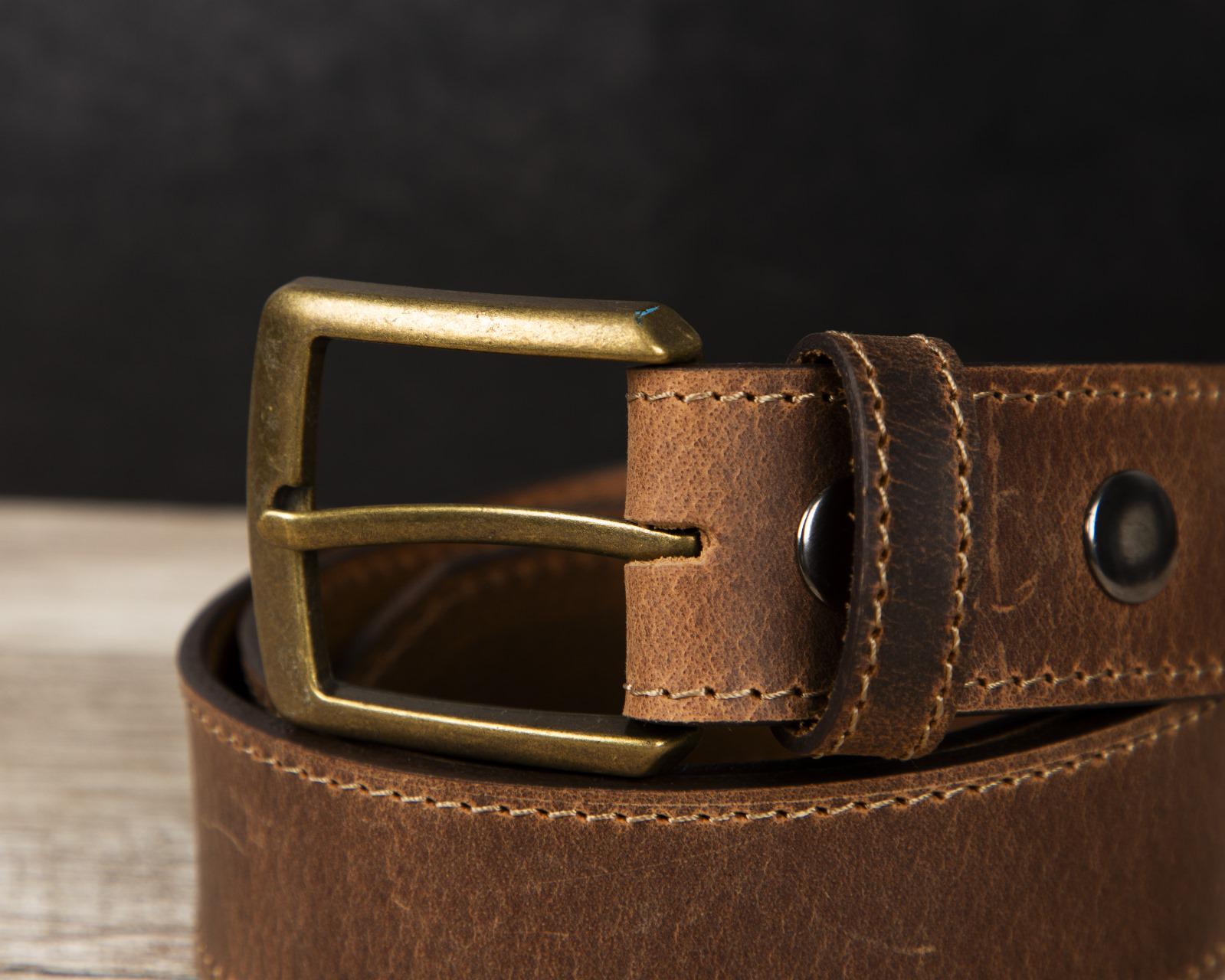Personalized Buffalo Leather Belt: Detachable Buckle, Full Grain - Etsy