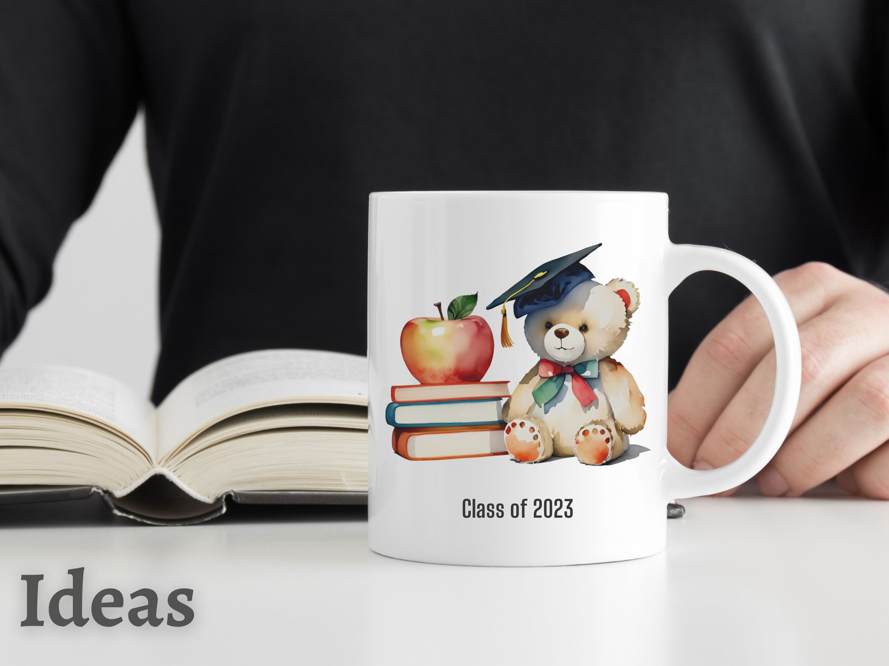 Graduation SVG and PNG Teddy Bear Cap Books Instant Download for ...