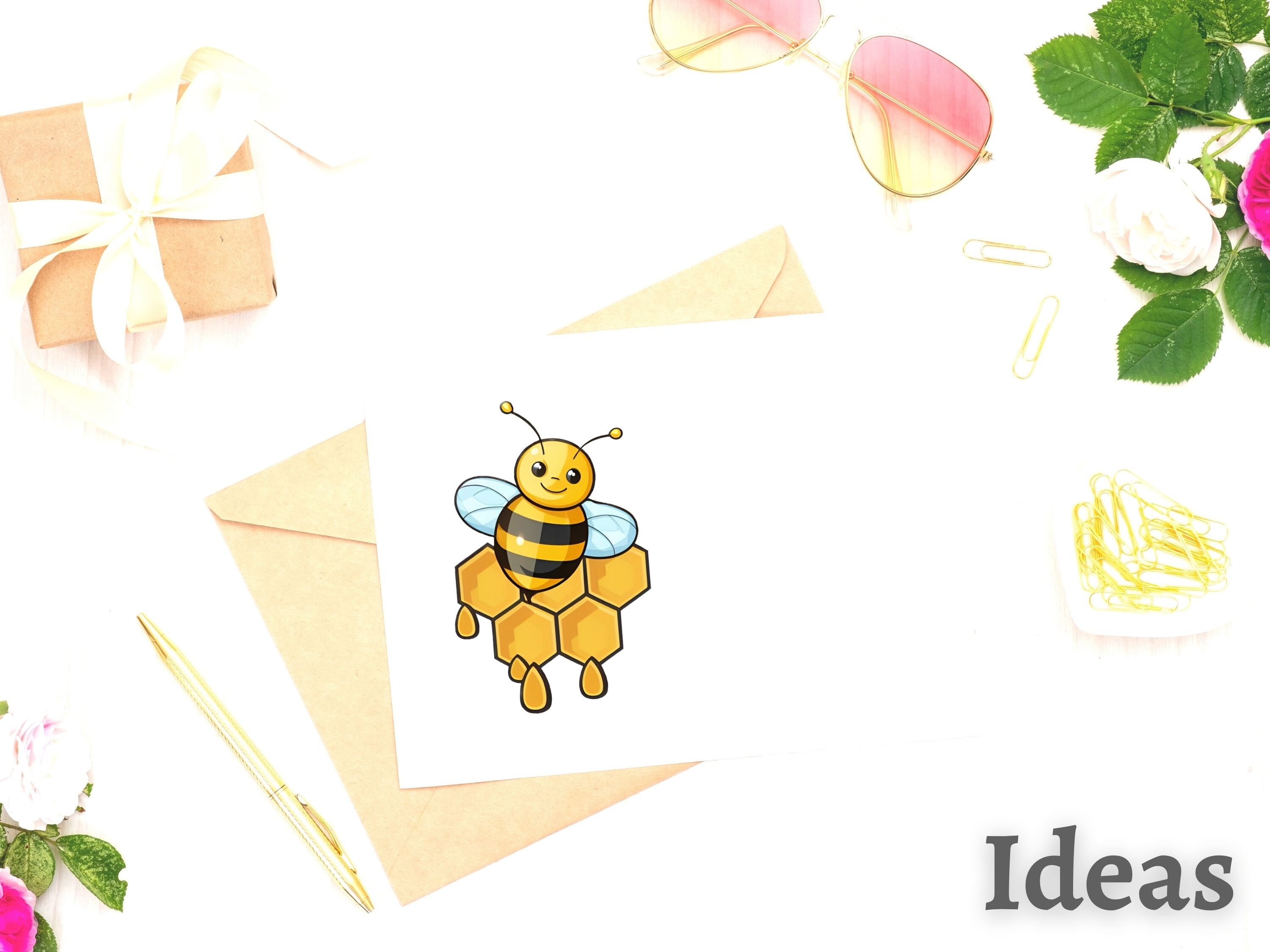 Bee SVG and PNG Honeycomb Instant Download for Crafts, Printable Wall ...