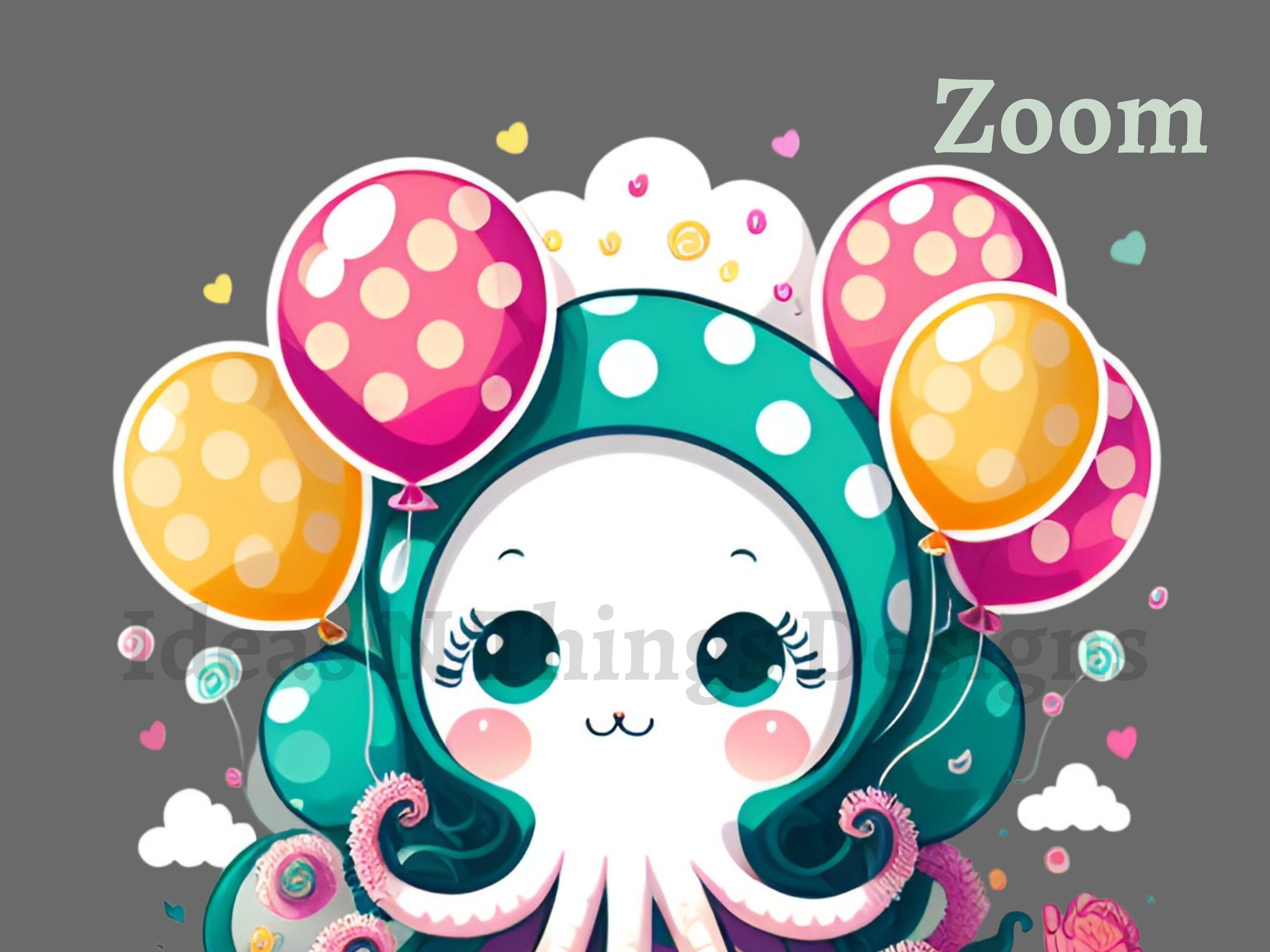 Octopus SVG PNG Party Octopus Instant Download Invitation Printable ...