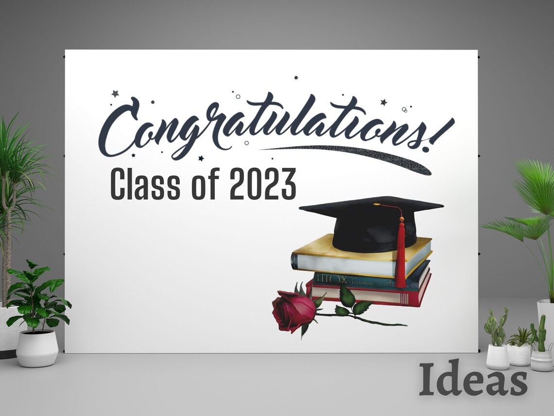 Graduation SVG and PNG Graduation Cap Instant Download for Banners ...