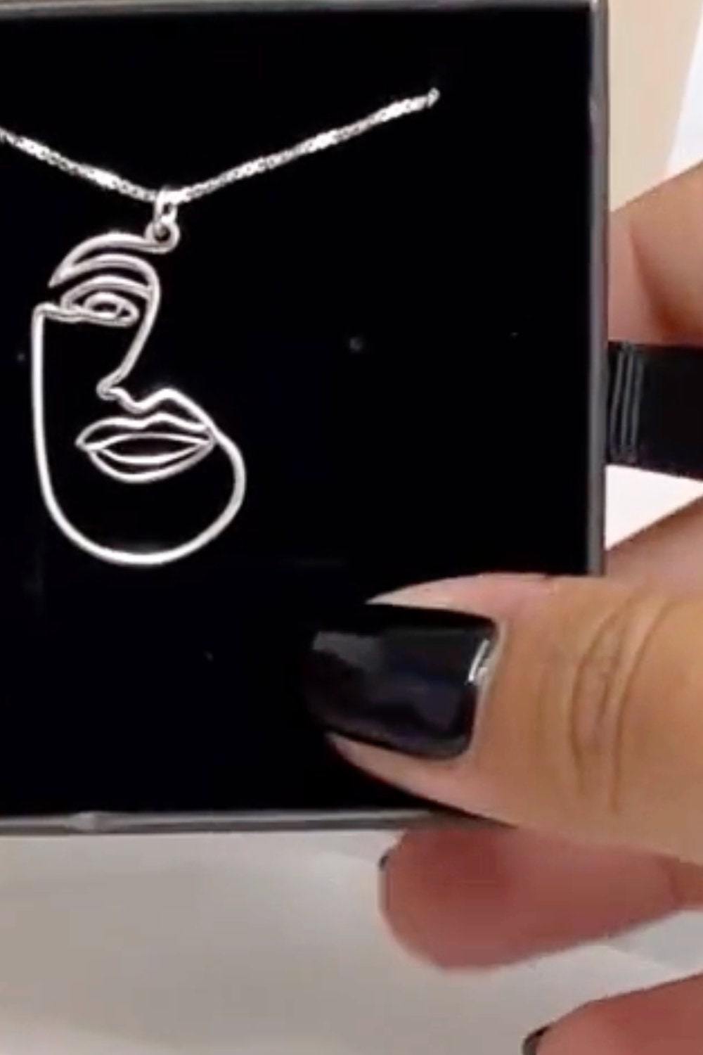 Picture Necklace Custom One Line Art Jewelry Silhouette Pendant for ...