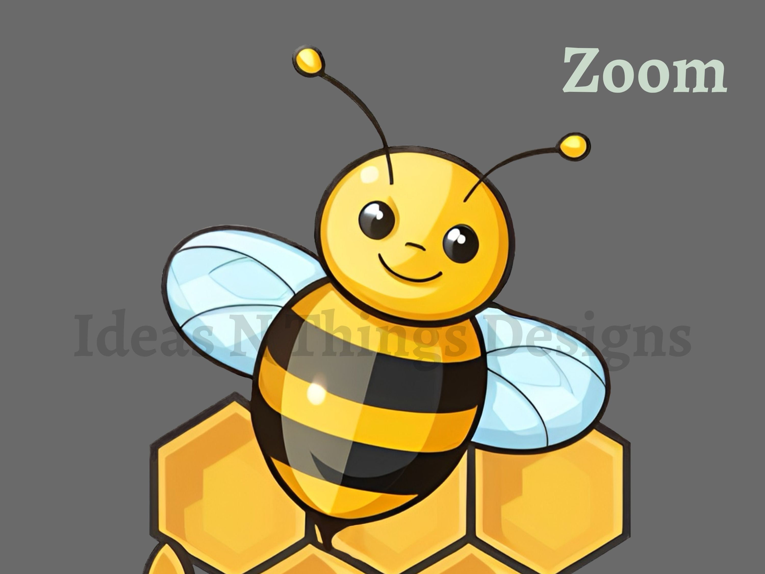 Bee SVG and PNG Honeycomb Instant Download for Crafts, Printable Wall ...