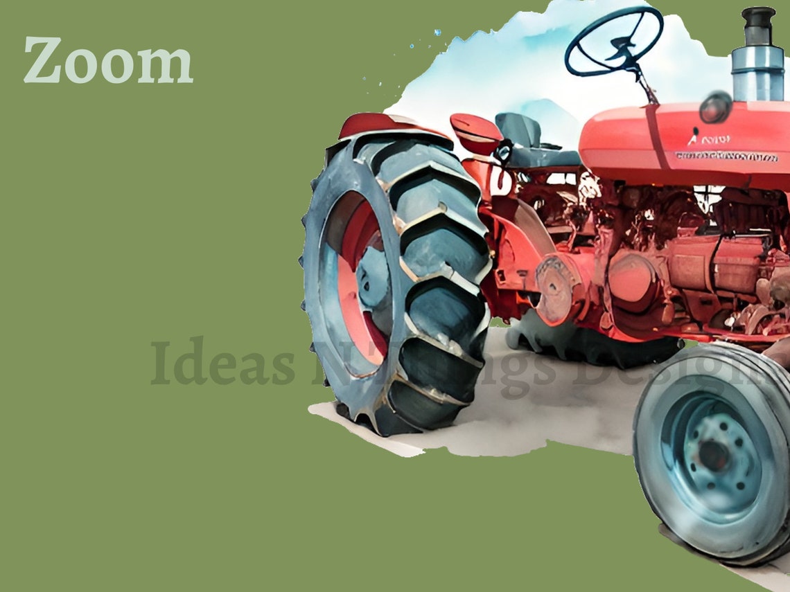 Tractor SVG and PNG Red Tractor Instant Download for Crafts, Printable ...