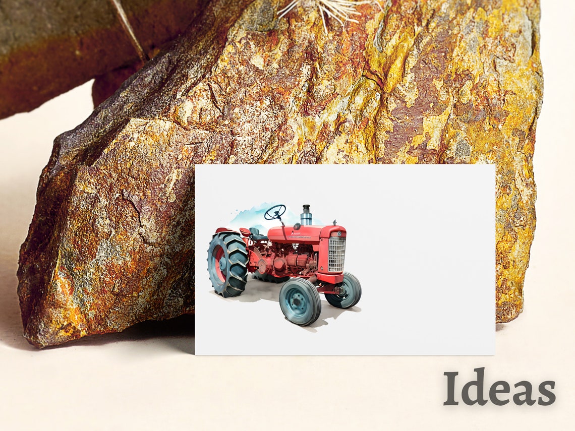 Tractor SVG and PNG Red Tractor Instant Download for Crafts, Printable ...