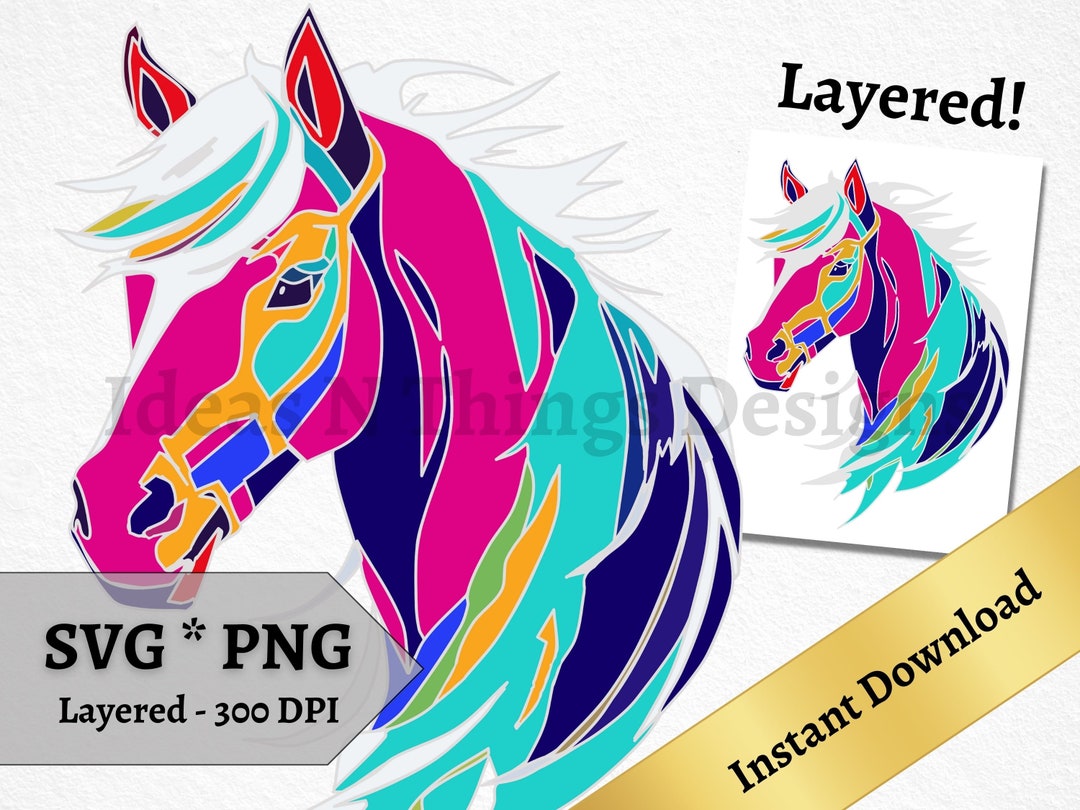 Horse SVG and PNG Equestrian Instant Download for Crafts, Printable ...