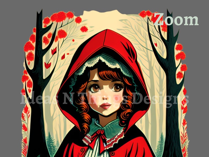 Little Red Riding Hood SVG PNG Fairy Tale Instant Download Invitation ...