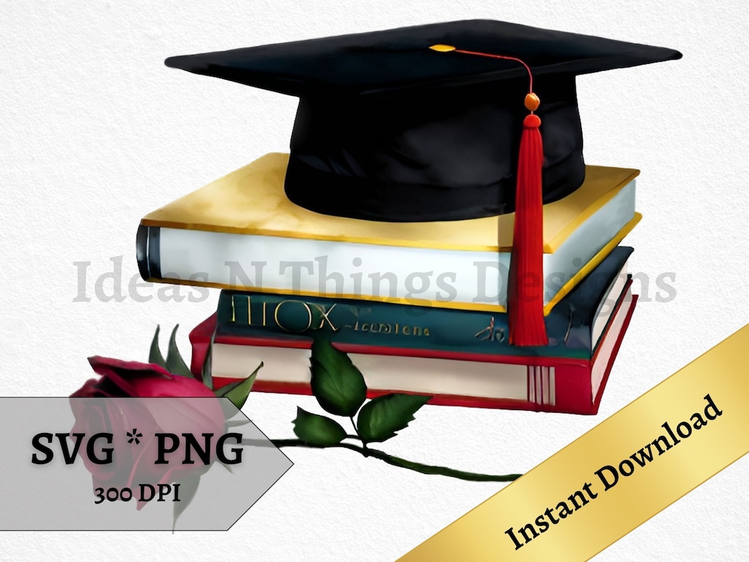 Graduation SVG and PNG Graduation Cap Instant Download for Banners ...