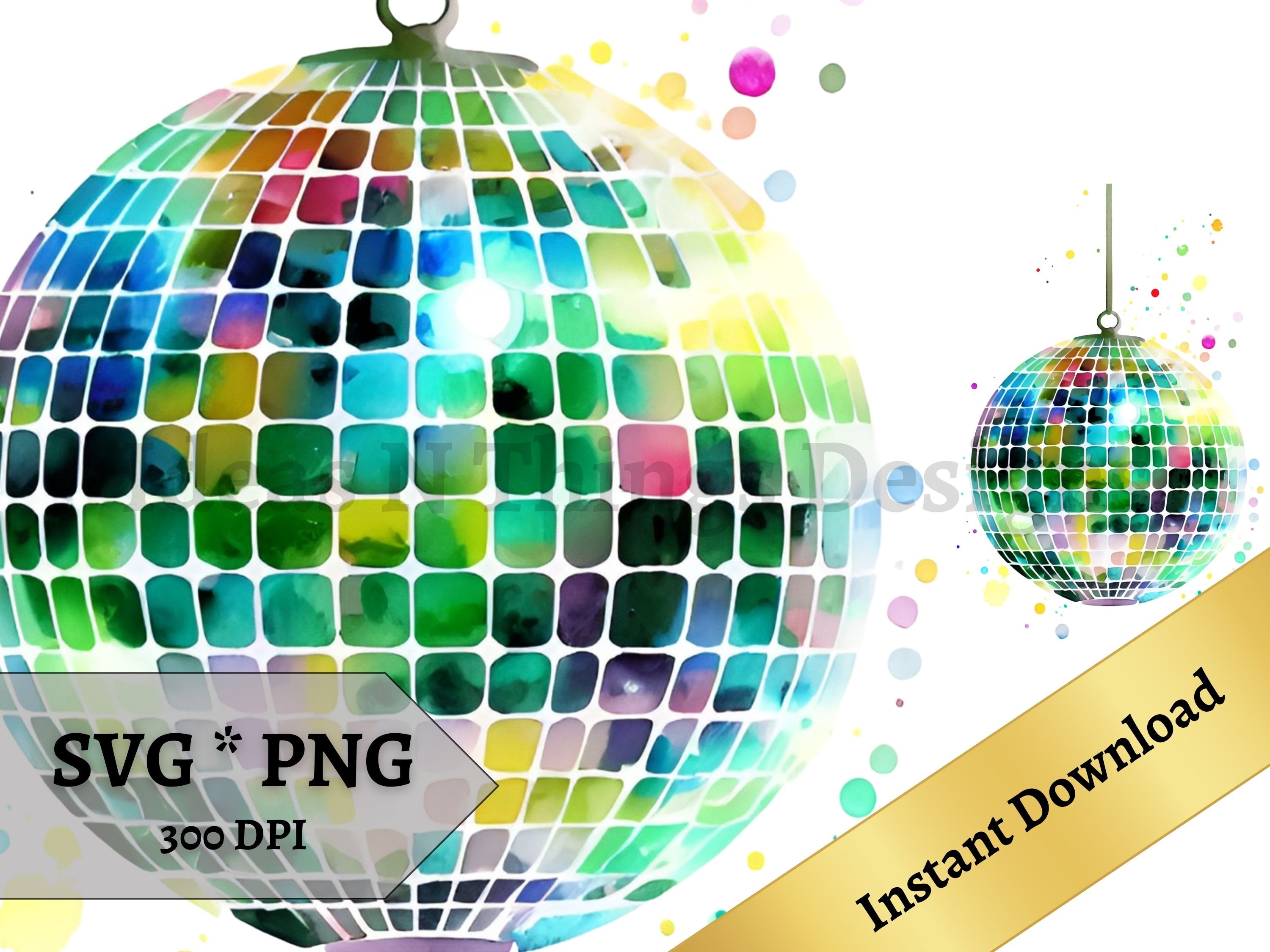 Colorful Disco Ball Png