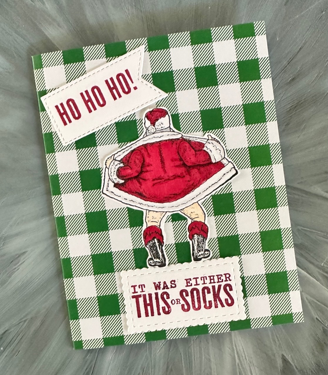 Flasher Bad Santa, Snarky Inappropriate Funny Christmas Card, Sassy ...