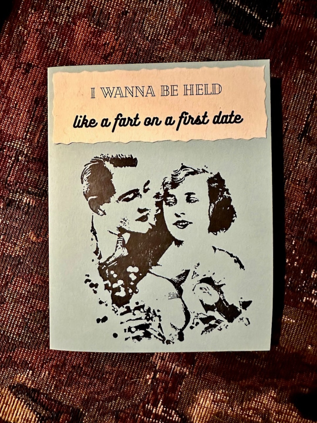 Snarky Valentine or Anniversary Card: Funny Love, First Date Fart - Etsy