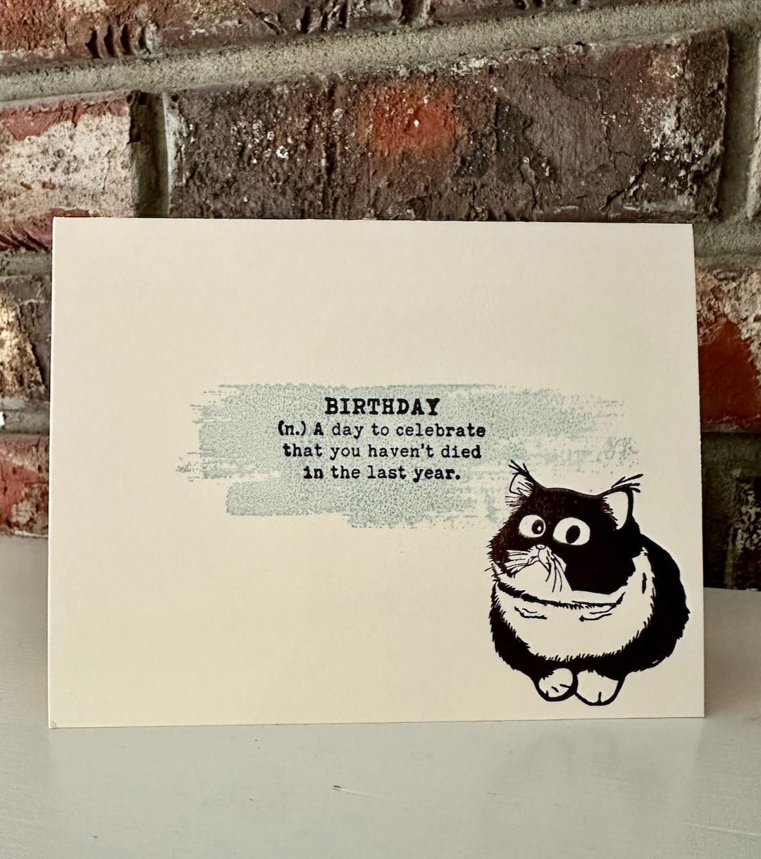 Funny Grumpy Cat Birthday Card, Sarcastic Feline Bday Card - Etsy