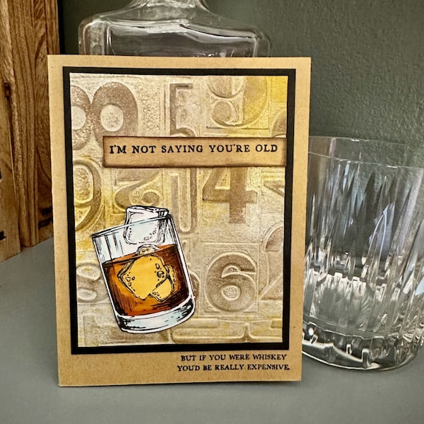 Whiskey Card - Etsy