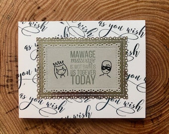 Wedding Card Princess Bride - Etsy
