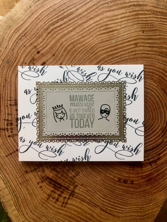 The Princess Bride Inspired Wedding Greeting Card Cult Movie | Etsy