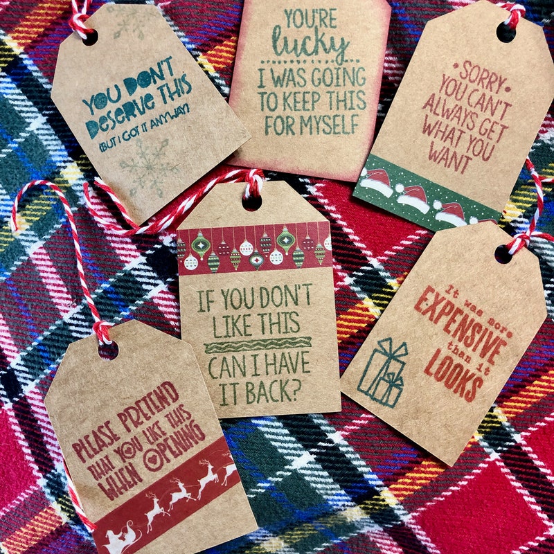 Funny Christmas Tags - Etsy