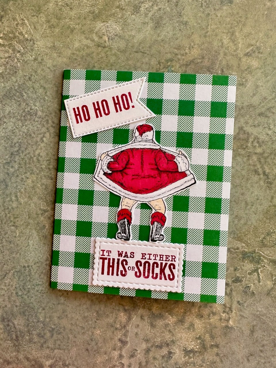 Flasher Bad Santa, Snarky Inappropriate Funny Christmas Card, Sassy ...