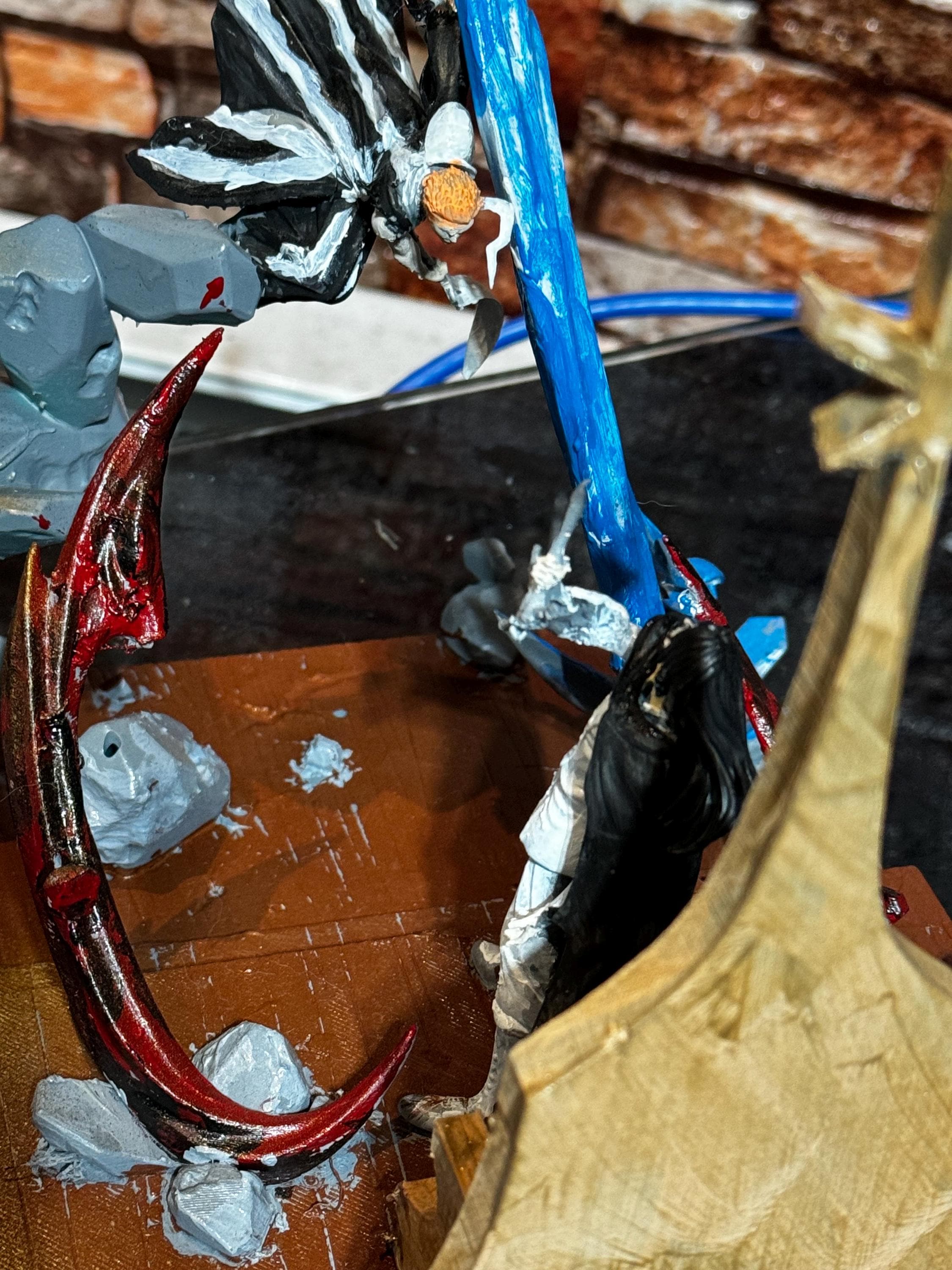 Bleach Battle Diorama Yhwach Vs Horn of Salvation Ichigo in Soul Palace ...