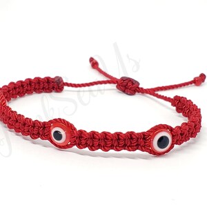 Evil Eye Bracelet, Red String Good Luck Bracelet, Evil Eye Protection ...