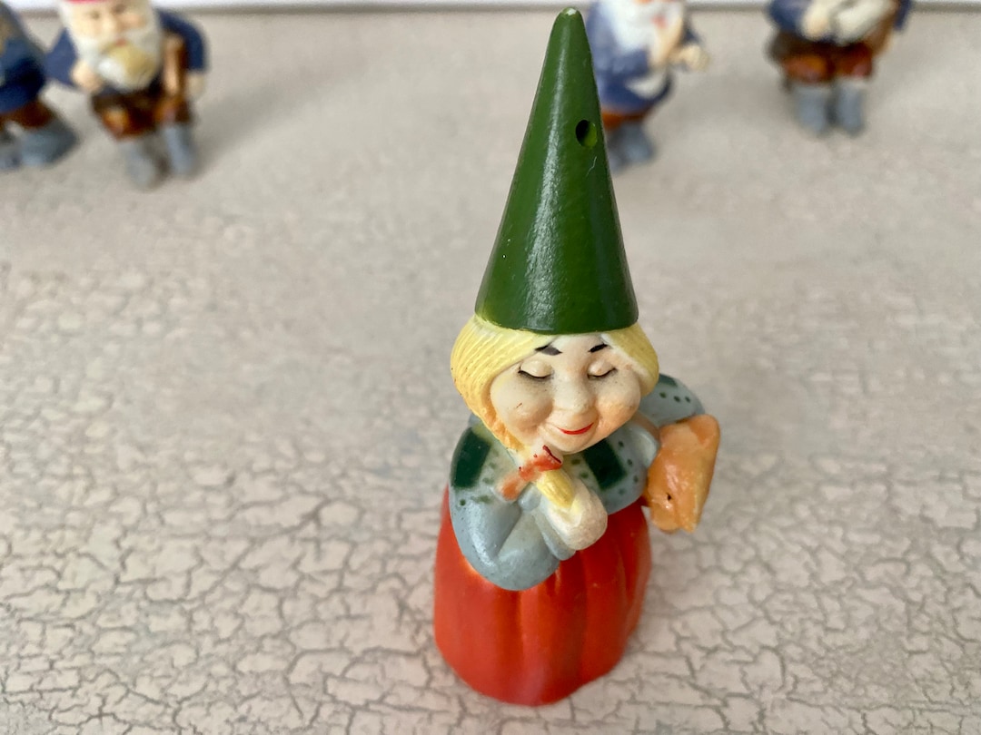 1979 Unieboek BV Gnome Ornament/david the Gnome's Wife Lisa/vintage ...