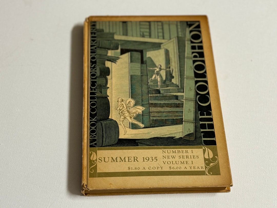 1930s the Colophon New Series, Summer 1935 Number 1 Volume 1/A Book Collectors' Quarterly ...