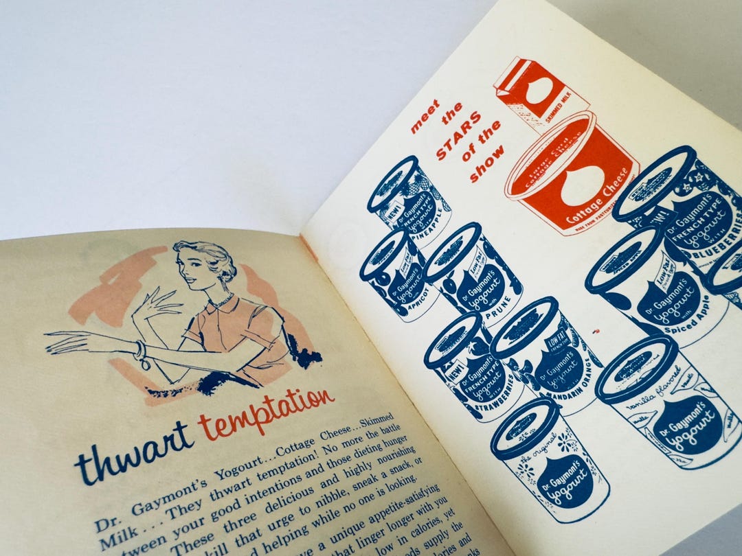 1960s Yogurt Diet Booklet: "a Happy Way to WEIGH Less" - Etsy
