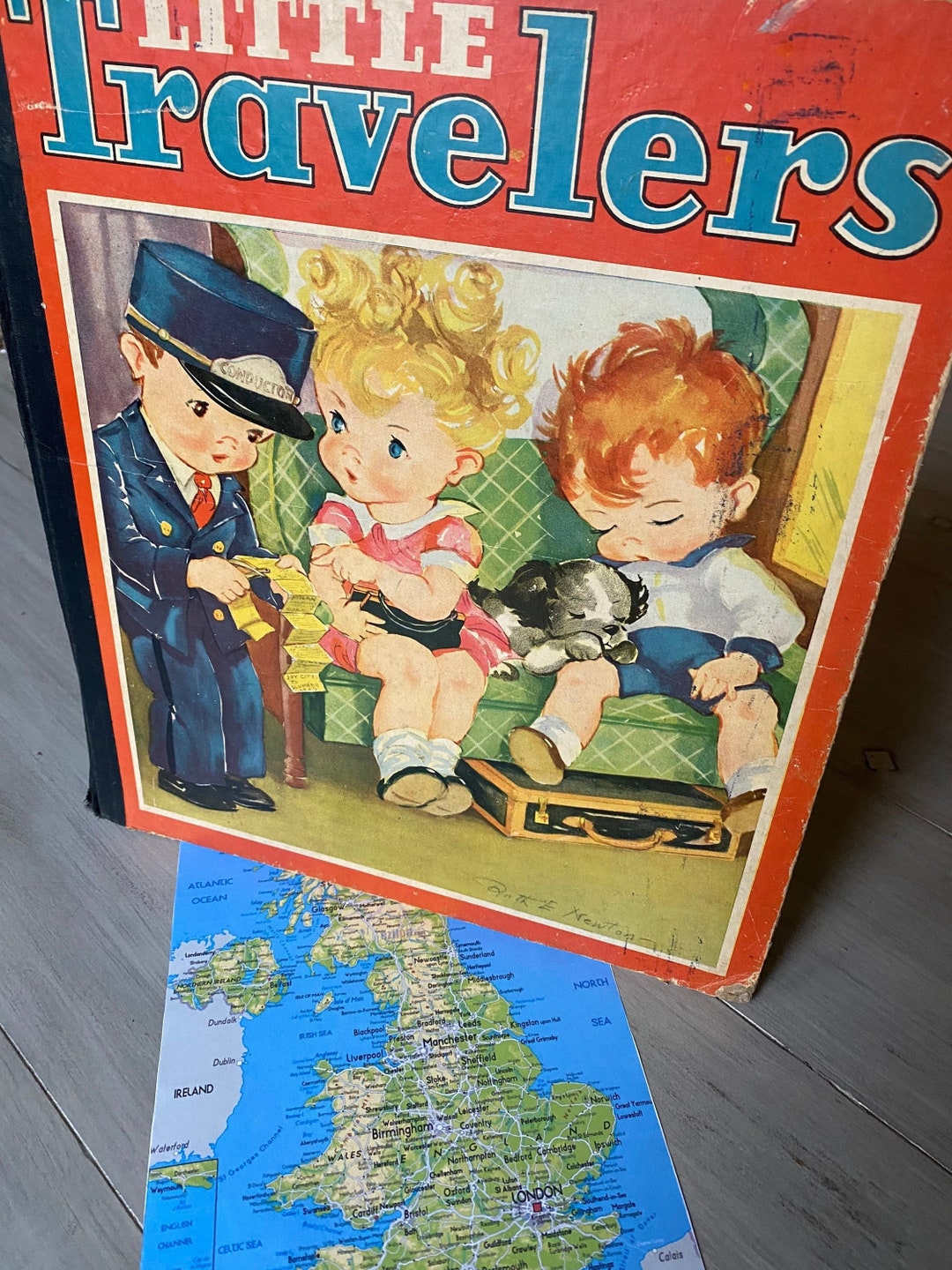1930s Vintage Little Travelers Book/published 1937/oversized Vintage ...