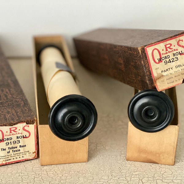 Vintage Piano Rolls - Etsy