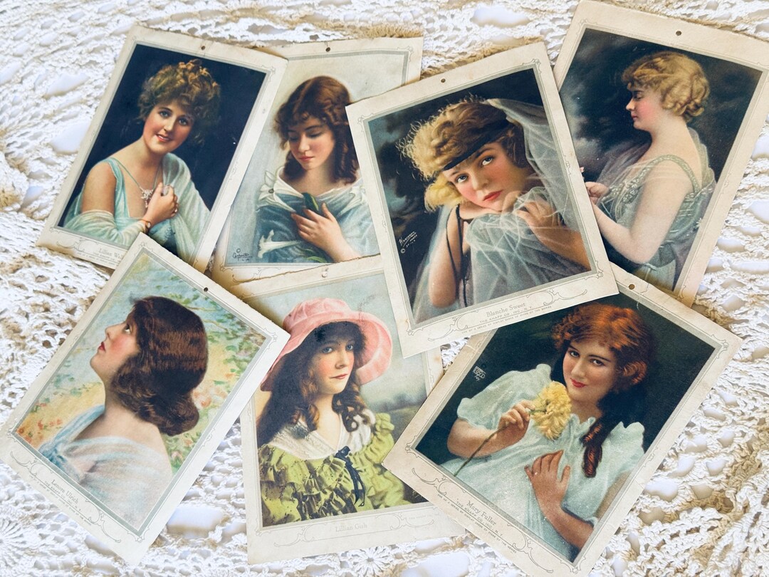 1910s Stars of the Movies Display Cards/the Knapp Co. Inc/6.5"x5"/ca ...