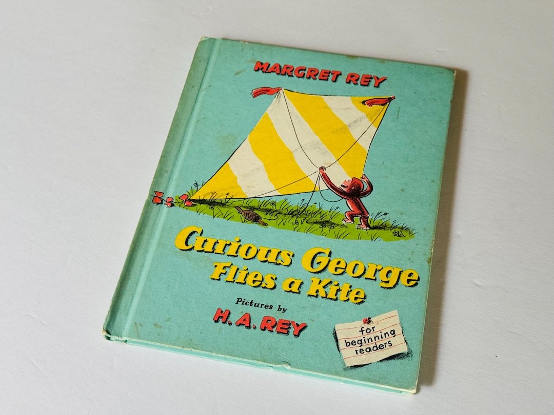 1958 Curious George Flies a Kite by Margret Rey/for Beginning Readers ...