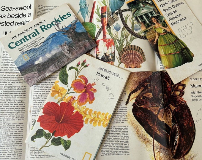1970s Maps Lot of 4 National Geographic Fold Out Maps- Central Rockies ...