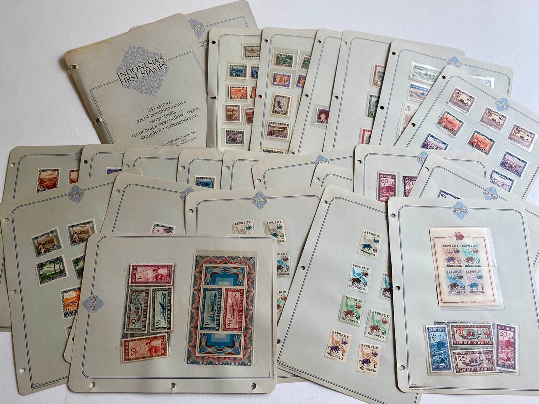 1981 Indonesia's First Stamps Collection by Calhoun's Collectors ...